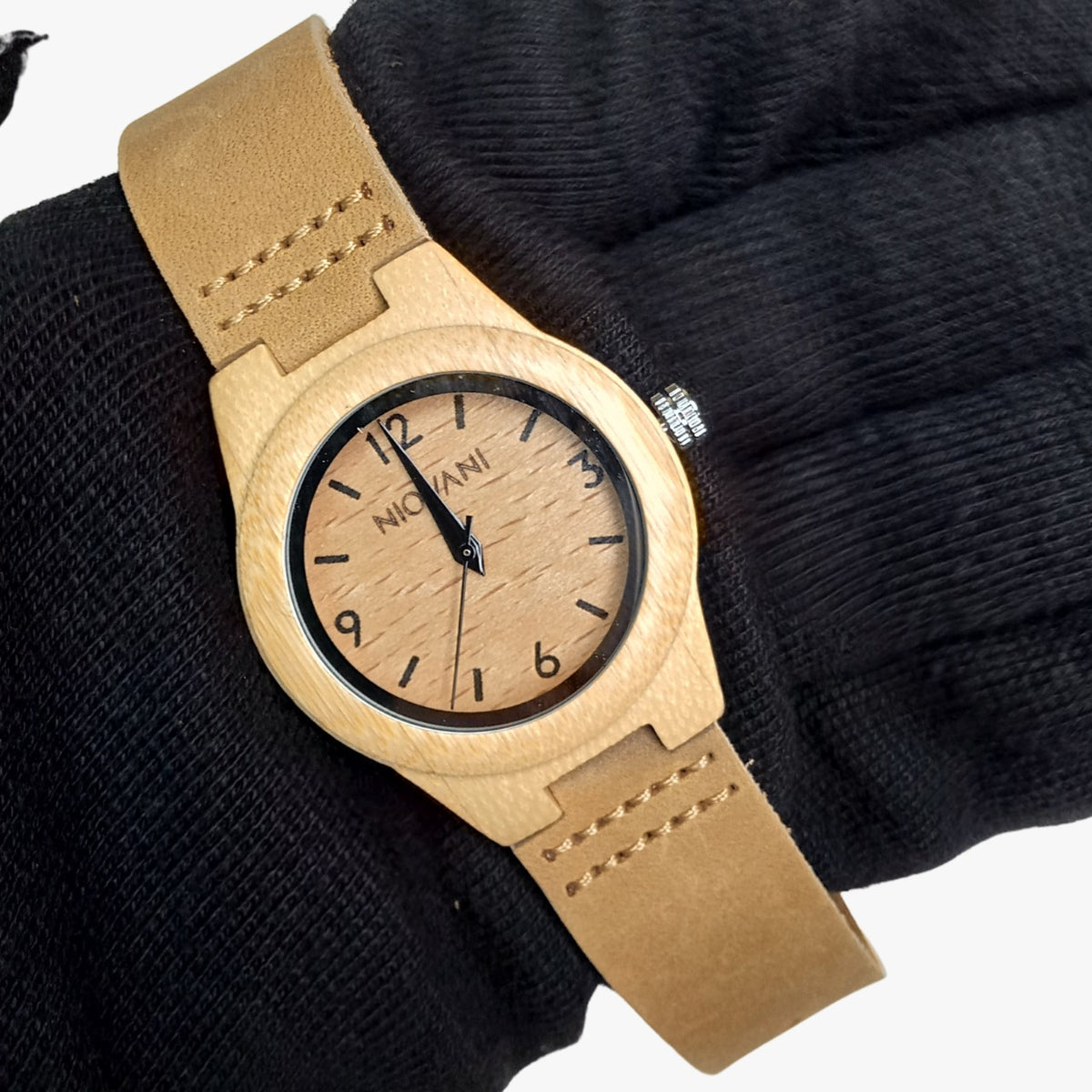 Niovani Original Wooden Women's Watch - Genuine Bamboo Wood - Ultra Th